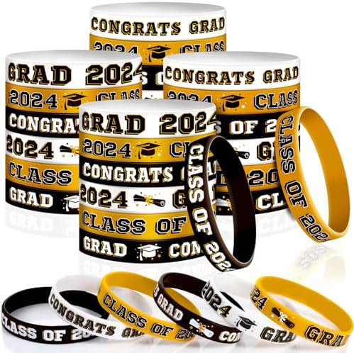 Amazon.com : Sasylvia 30 Pcs 5th Grade Graduation Wristbands Colorful ...