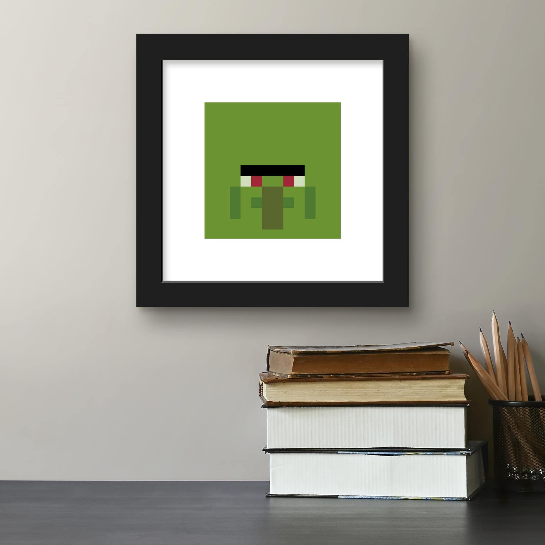 Minecraft Zombie Face Pixel Art Zombie Pixel Art