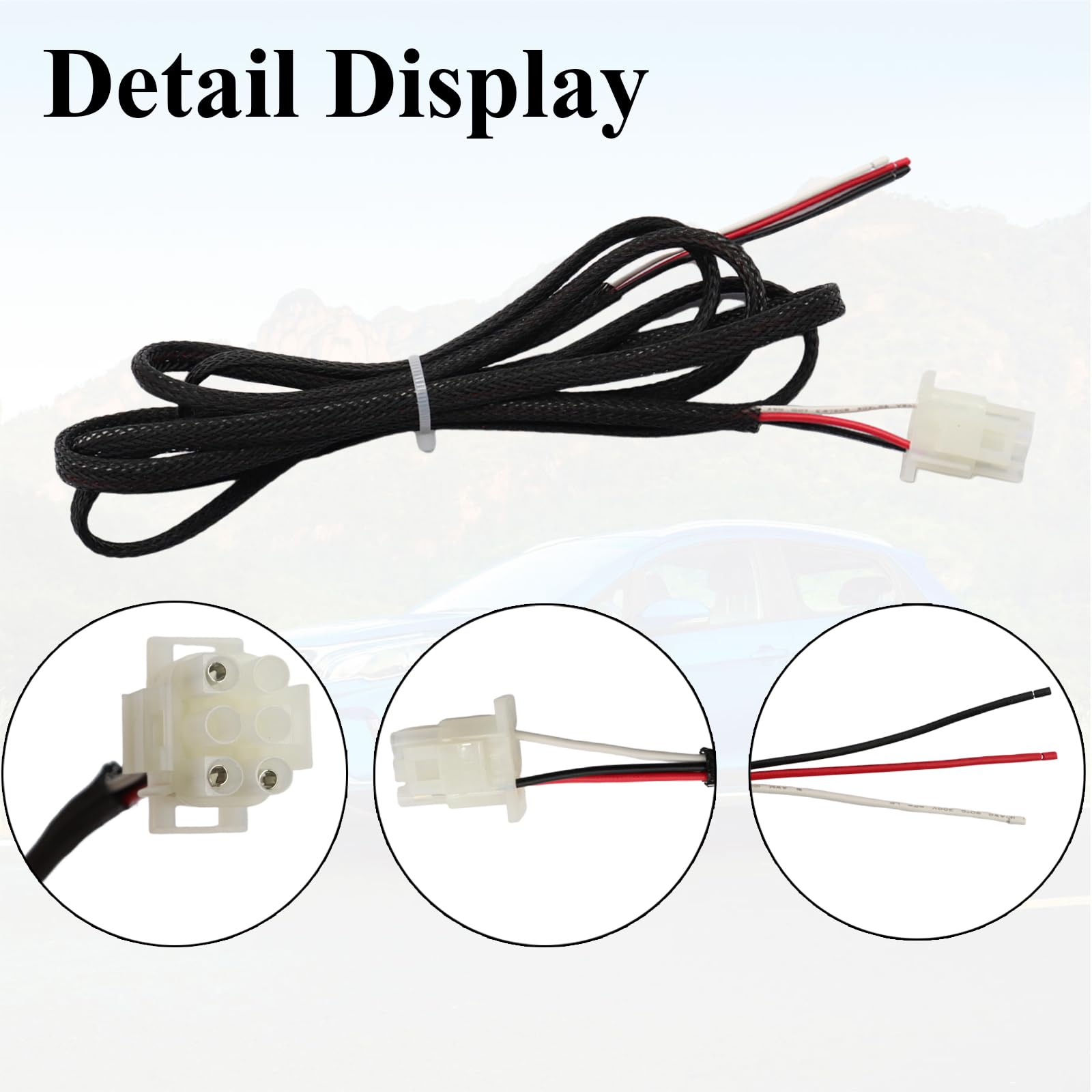 Snapklik.com : 3 Pin Wiring Harness Fit For Leer Pickup Topper