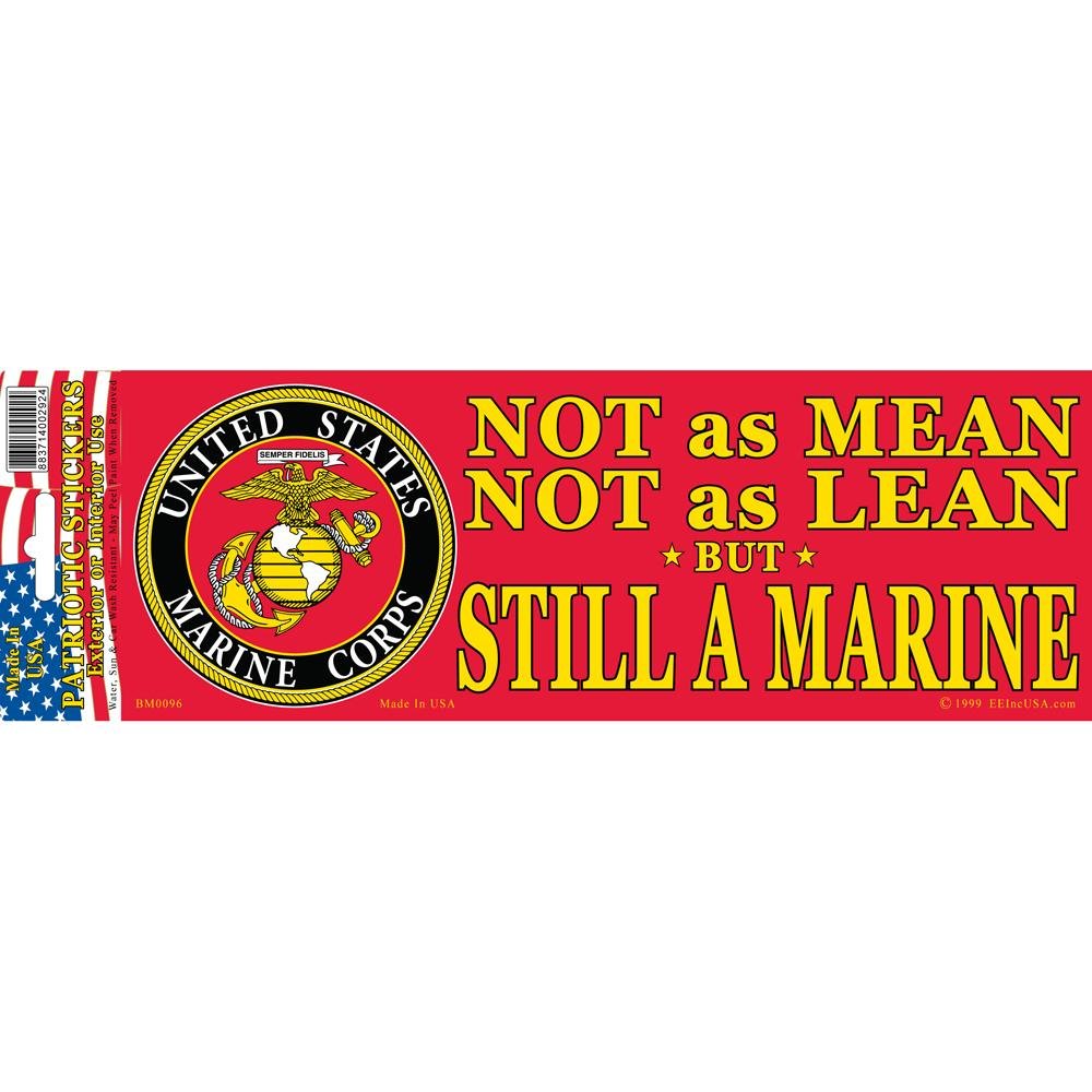Amazon.com: USMC Still A Marine Bumper Sticker 3-1/4"X9" : Sports ...
