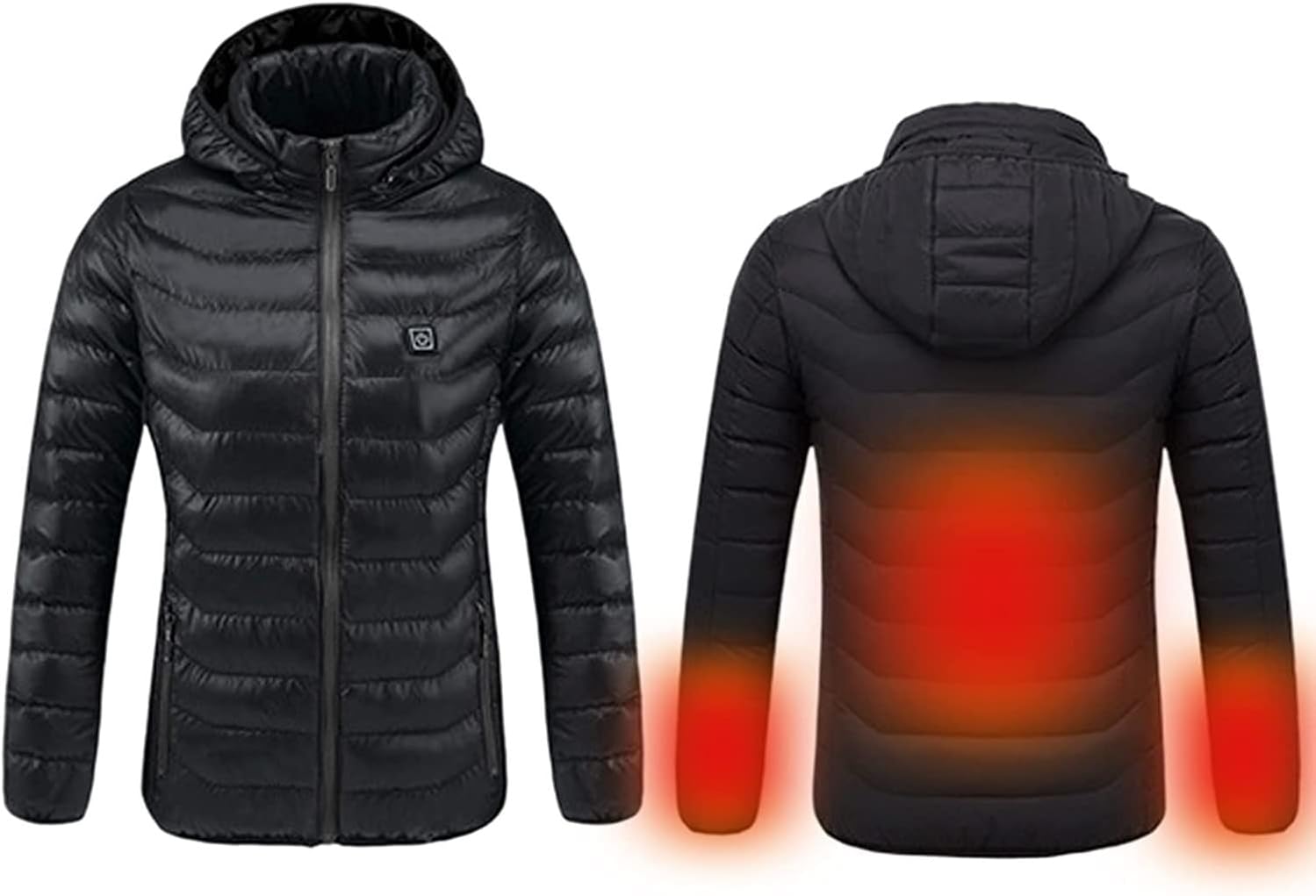 USB Charging Heated Coat, Adjustable USB Electric Heating Coat Jacket ...