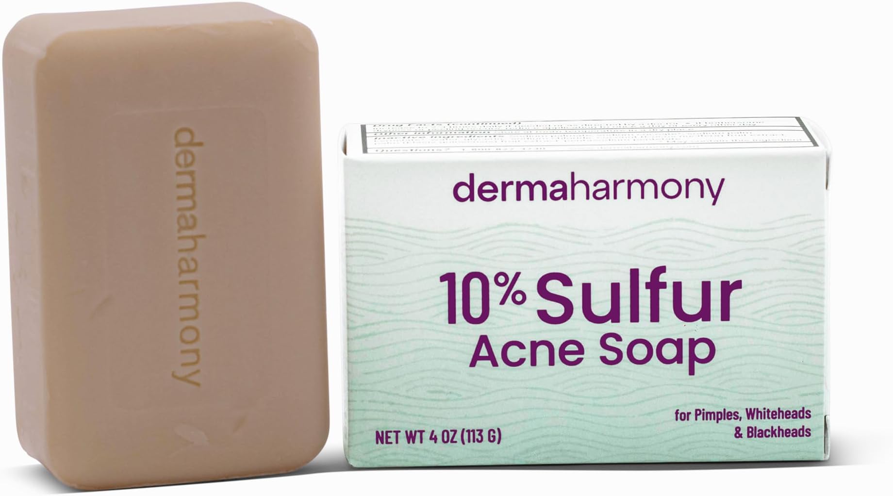 Amazon.com : Dermaharmony Sulfur and Salicylic Acid Bar Soap 3.7 oz ...