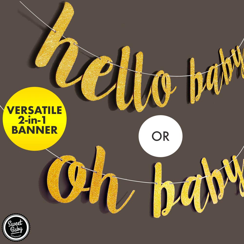 Sweet Baby Co. Boho Fake Greenery Baby Shower Decorations Neutral with ...