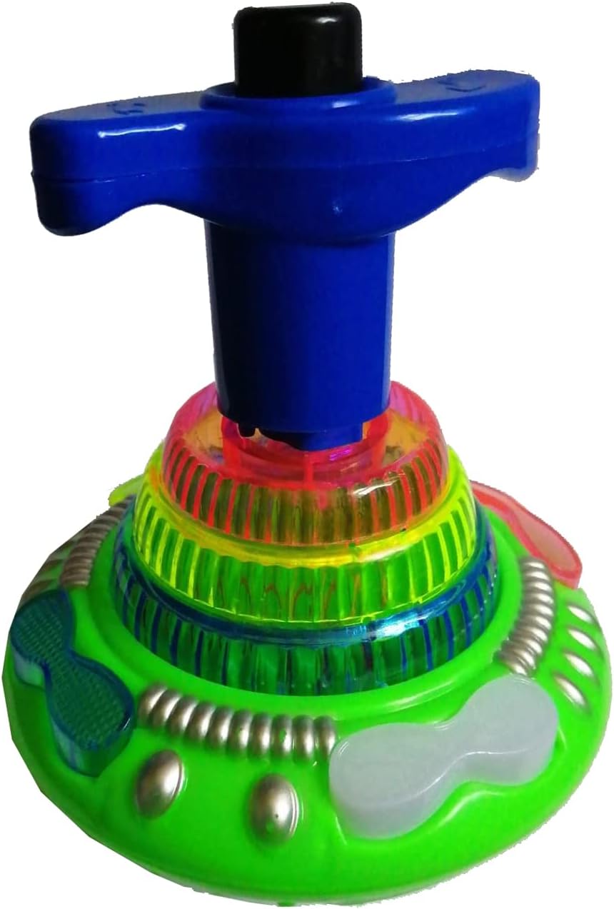 TB® Light Up Spinning Tops, LED Spinning Tops, Magic Flashing Music ...