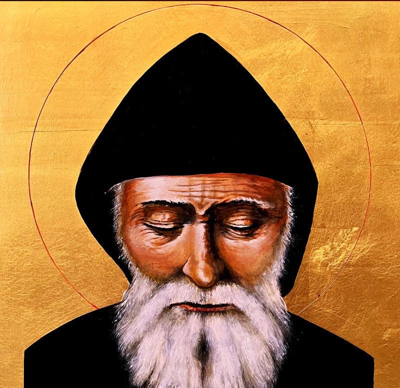 Saint Charbel Logo Saint Charbel New Statue Medium Christian Figure