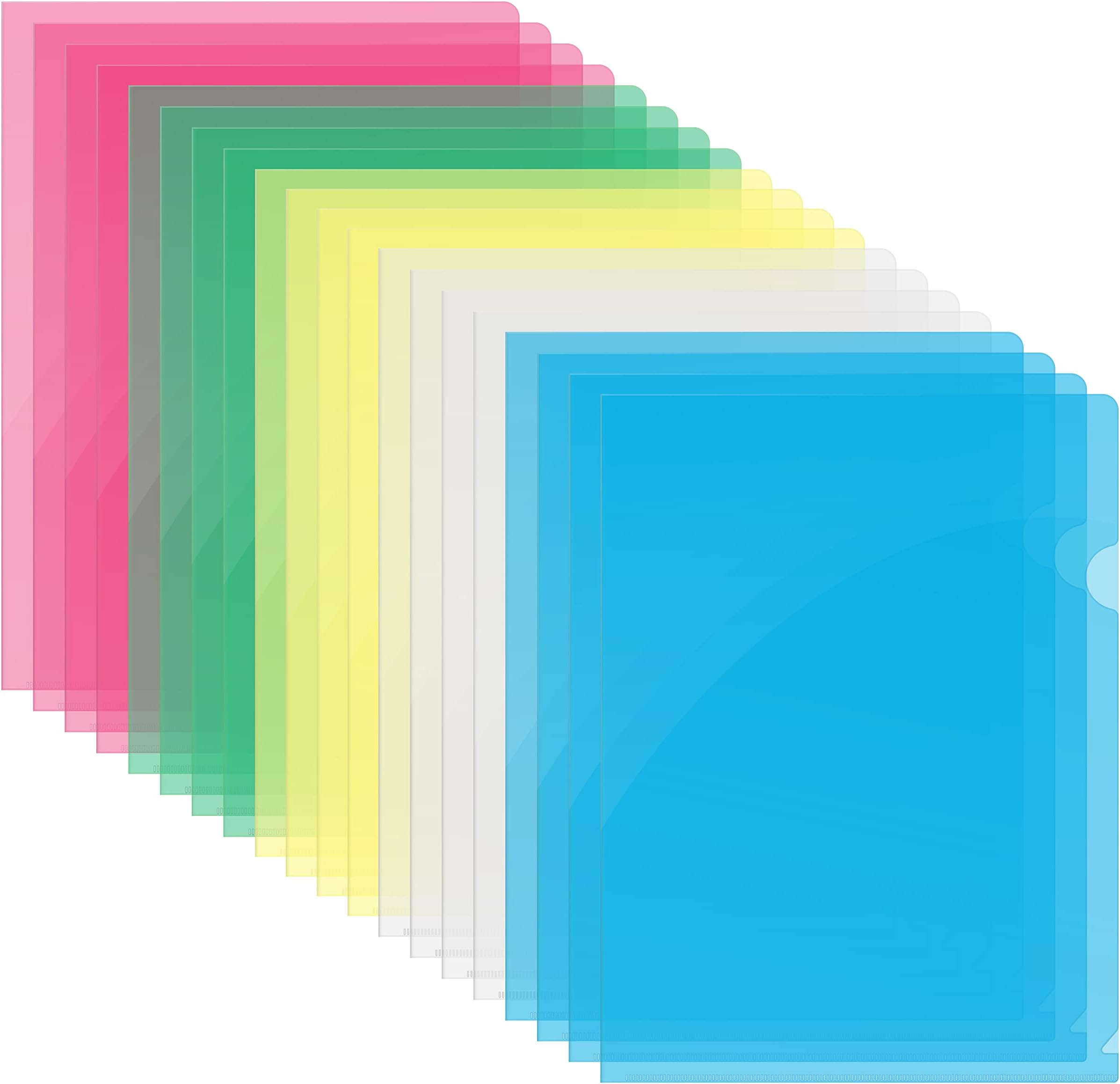 Better Office Products Poly Project Pockets, Plastic File Jacket ...