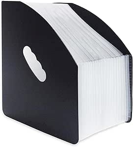 Expanding File Folder, KXF13 Pocket Plastic A4 Concertina Expandable ...