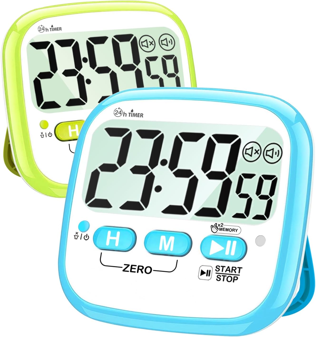 Amazon.com: KitchenCraft Wind Up Kitchen Timer, 2 Hour, White: Home ...