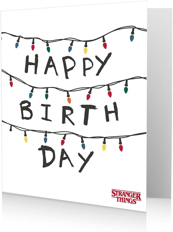 Stranger Things Birthday Card – Official Netflix Greeting Card for Fans ...