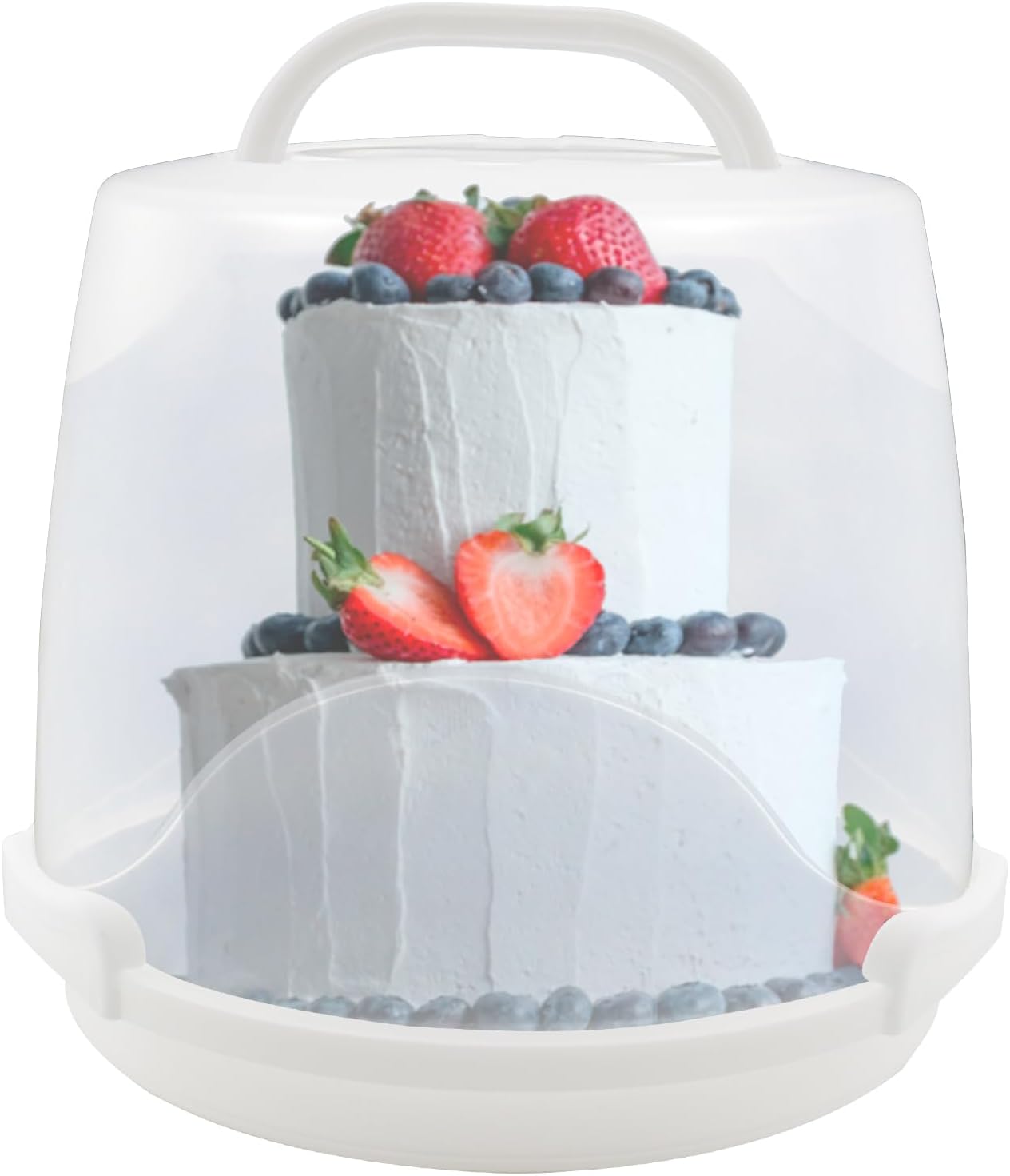 Amazon.com: DIIRPPR 3-Tier Cake Carrier 24-Cupcake Holder with Locking ...