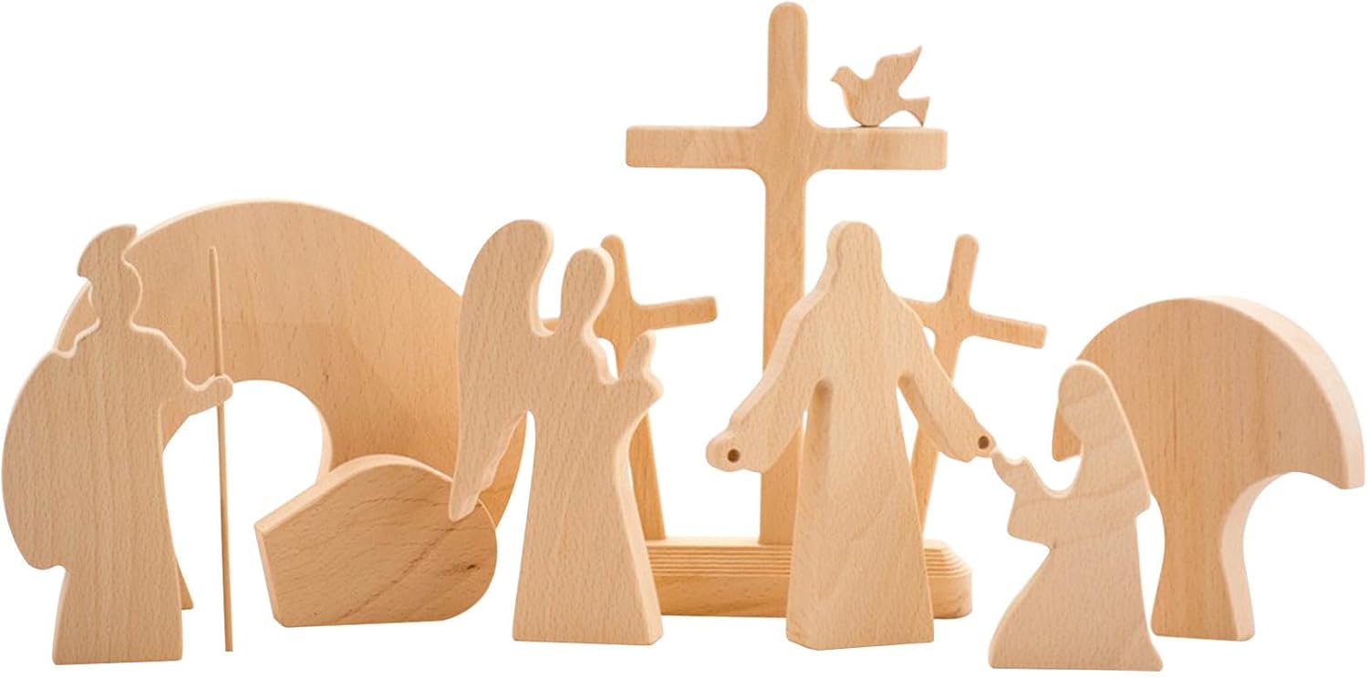 Amazon.com: Partslety 7 Pcs Easter Resurrection Scene Set Easter Scene ...