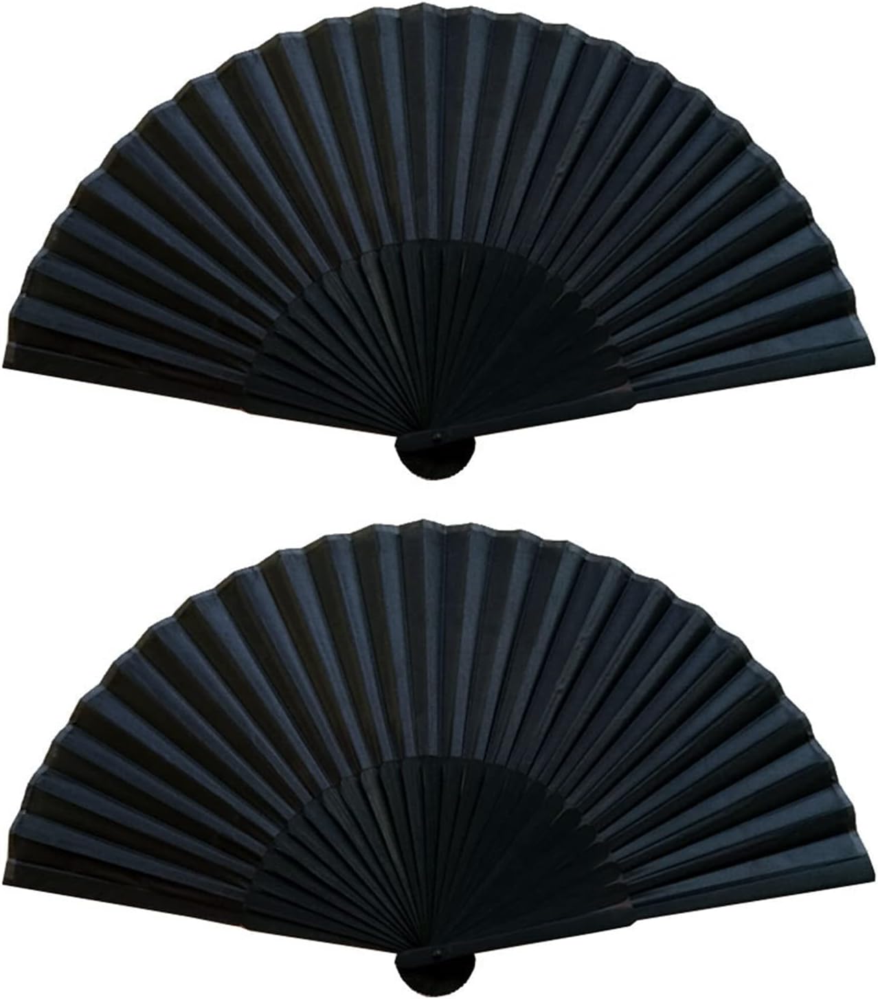 LOMYLM 2pcs Hand Fans Folding, Black Handheld Fans Folding Fans Chinese ...