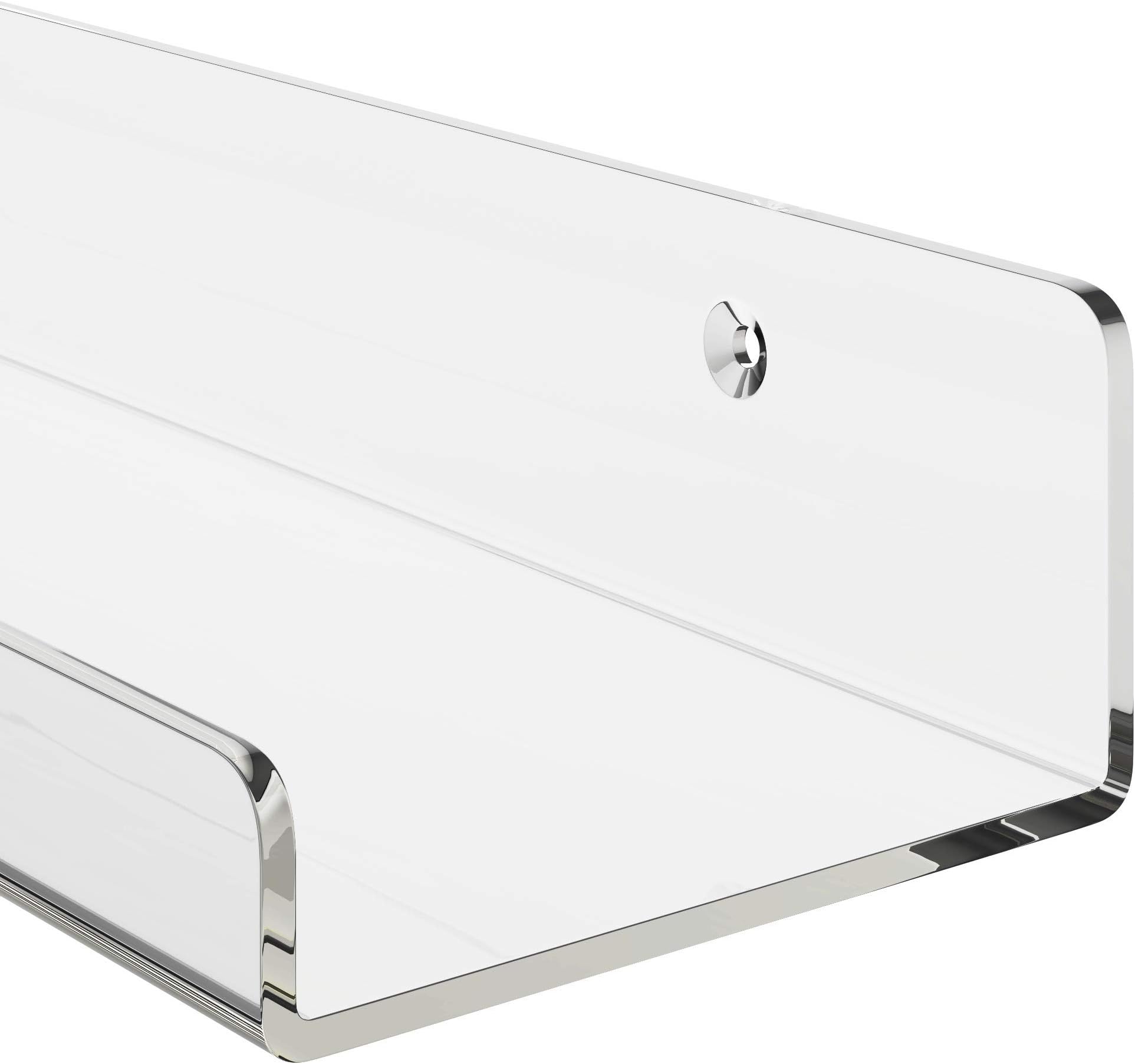 Amazon.com: Unum Set of 3 15" Acrylic Floating Wall Ledges/Display ...