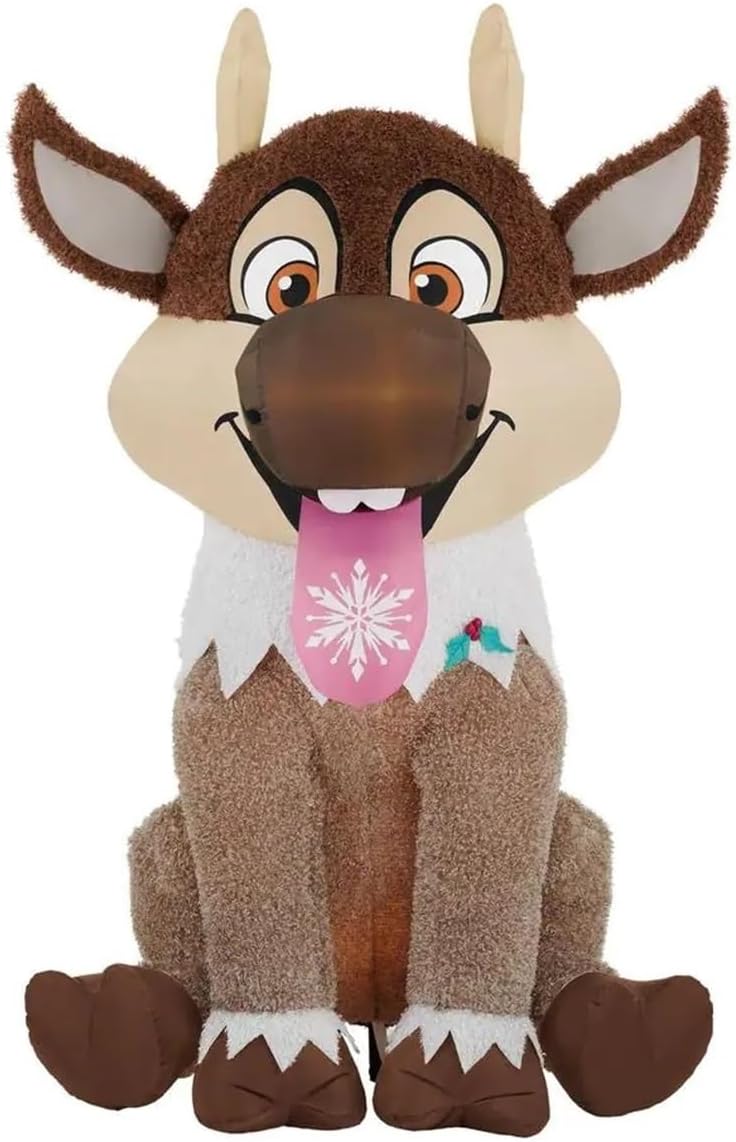 Amazon.com: Disney Frozen 6FT Baby Sven with Snowflake Holiday ...