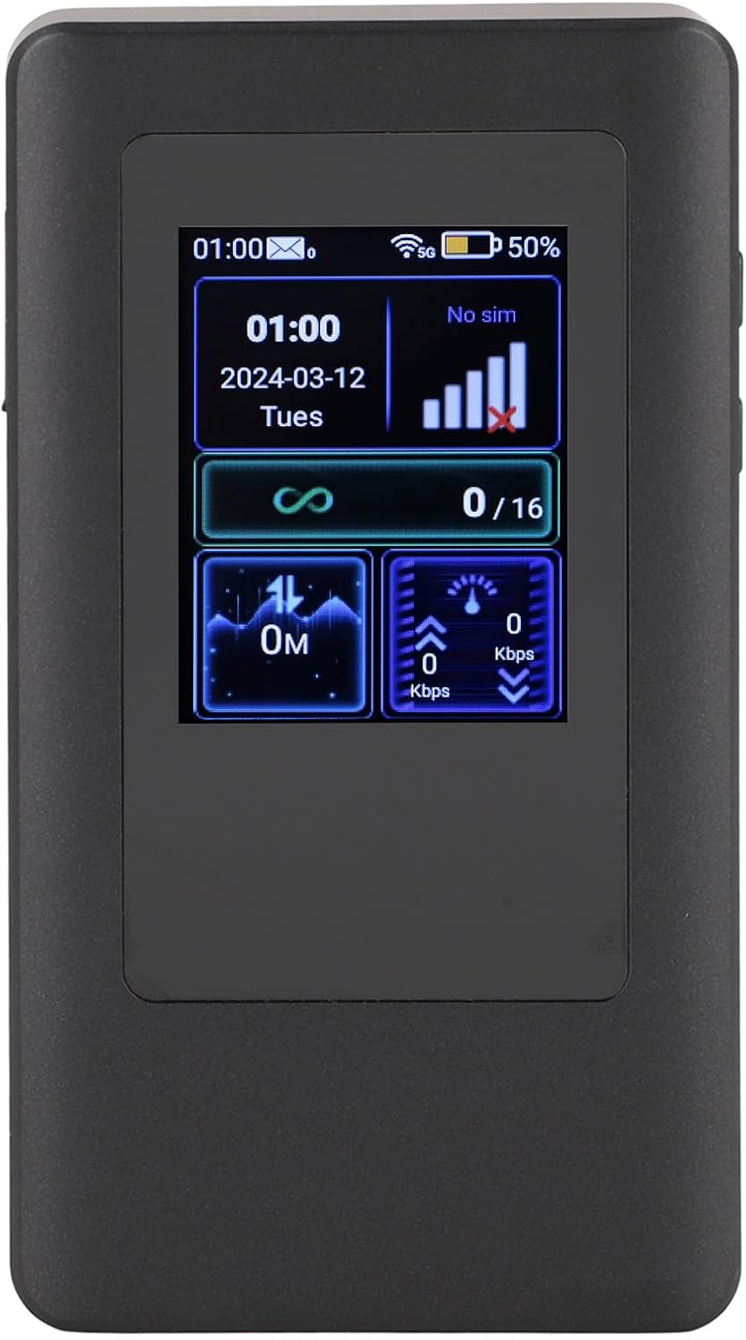 Amazon.com: 5G WiFi6 LTE Mobile Hotspot, 5G Router with Sim Card Slot ...