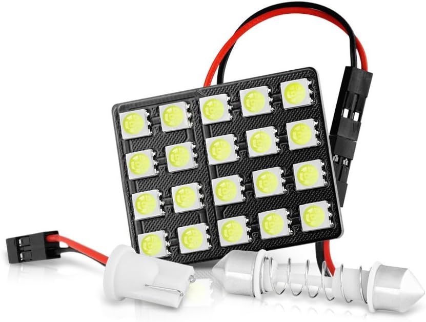 Amazon.com: VIPMOTOZ 20-SMD Pure White LED Panels For Car Interior Doom ...