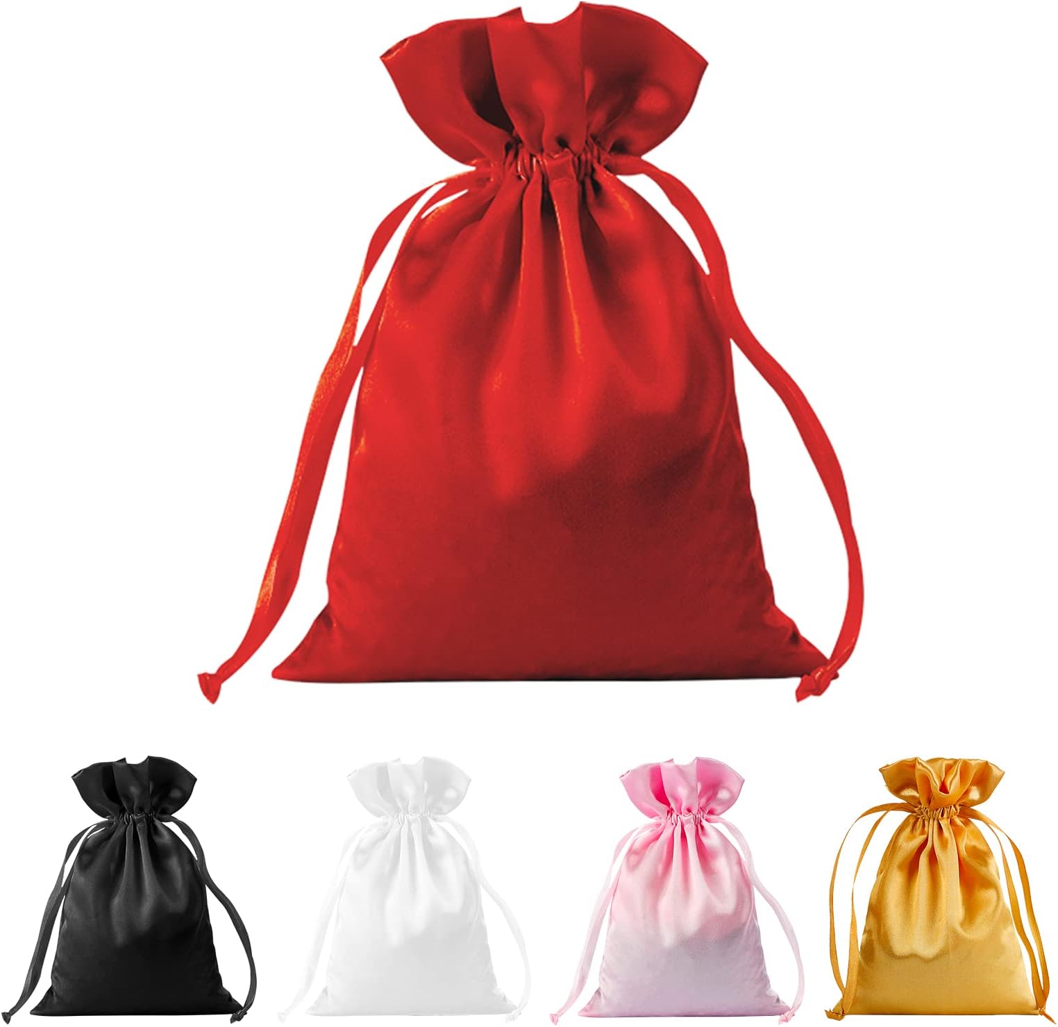 Amazon.com: ENNIYU Satin Gift Bags, 6x9 Rose Gold Jewelry Bags, Wedding ...