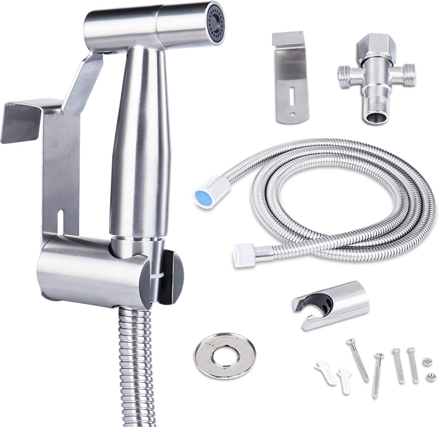 ELINKUME Handheld Bidet Sprayer Kit with G1/2" Double Outlet Valve ...