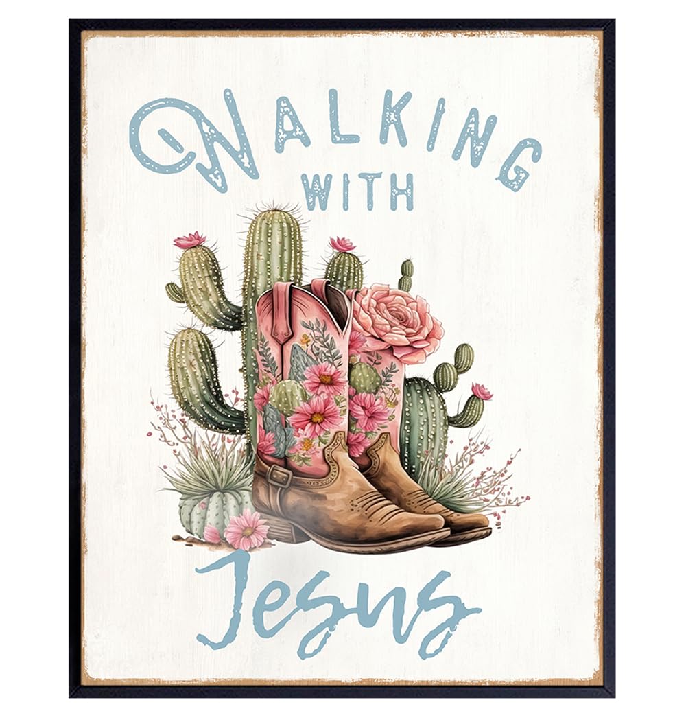 Amazon.com: Cowgirl Christian Wall Decor for Women - Country Western ...