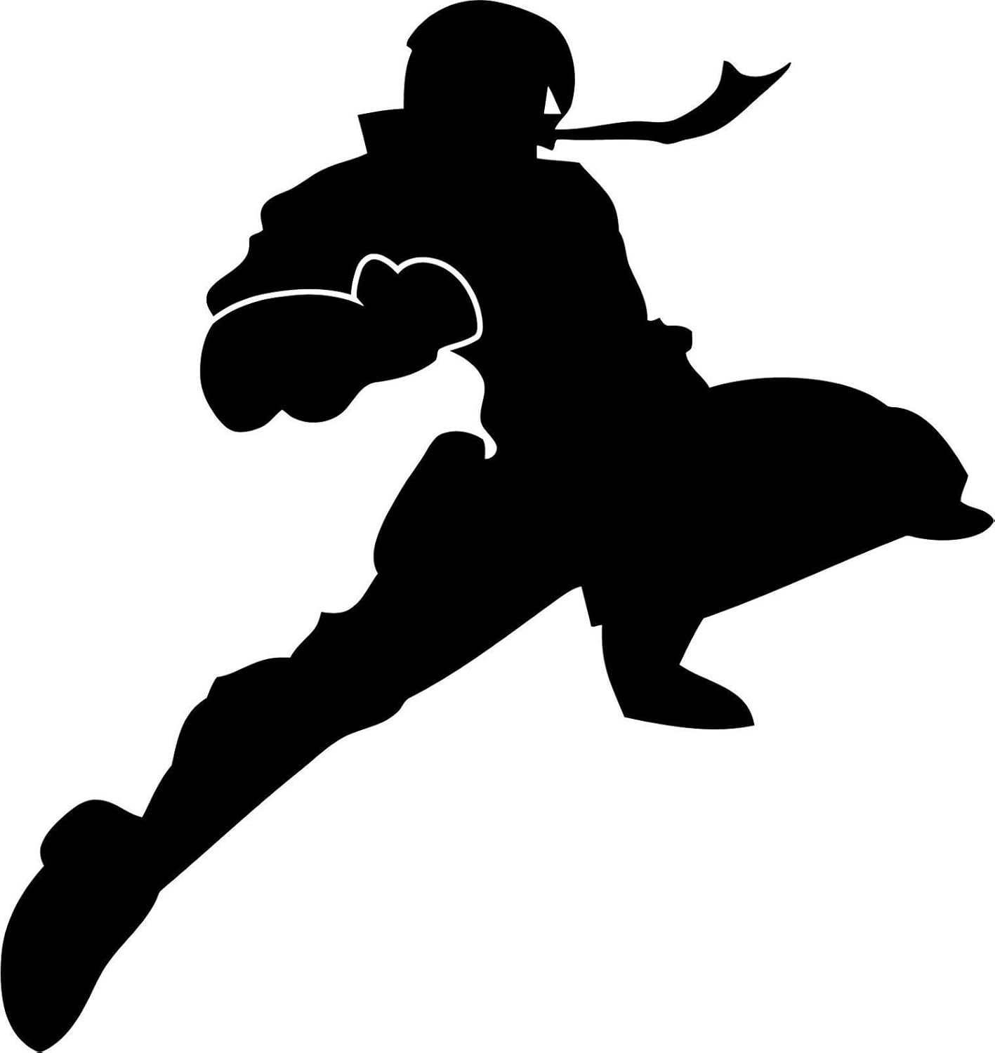 Captain Falcon Knee Kick Silhouette 5.5" Logo Smash BRO Vinyl Decal ...