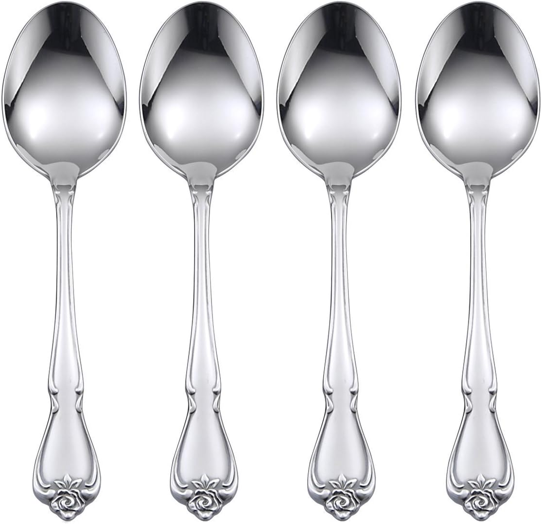 Oneida Flatware True Rose Dinner Spoons Set Of 4 by Oneida : Amazon.ca ...