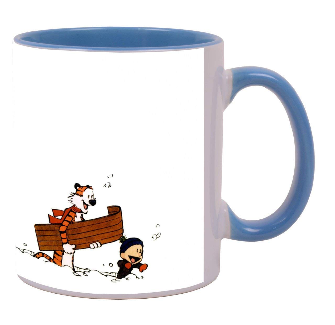 Buy SCPmarts Coffee Mug Inside Color Mug Calvin and Hobbes Winter ...