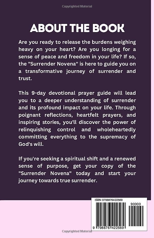 Snapklik.com : SURRENDER NOVENA: A 9- Day Devotional Prayers To Commit ...