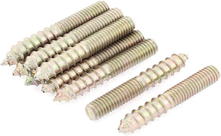 Amazon.com: uxcell M6 x 40mm Double Ended Self Tapping Threaded Rods ...