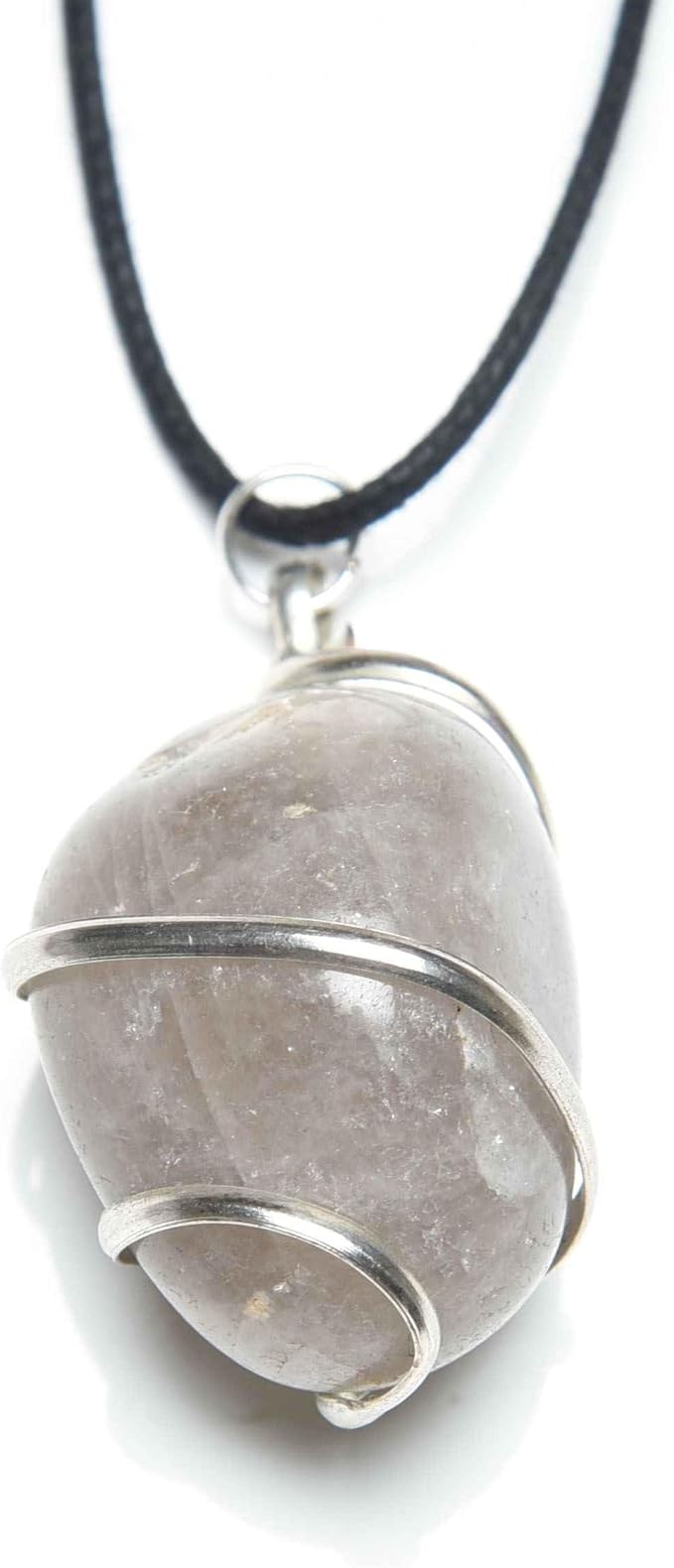 Blessfull - Collar con colgante de piedra de cuarzo ahumado Reiki ...