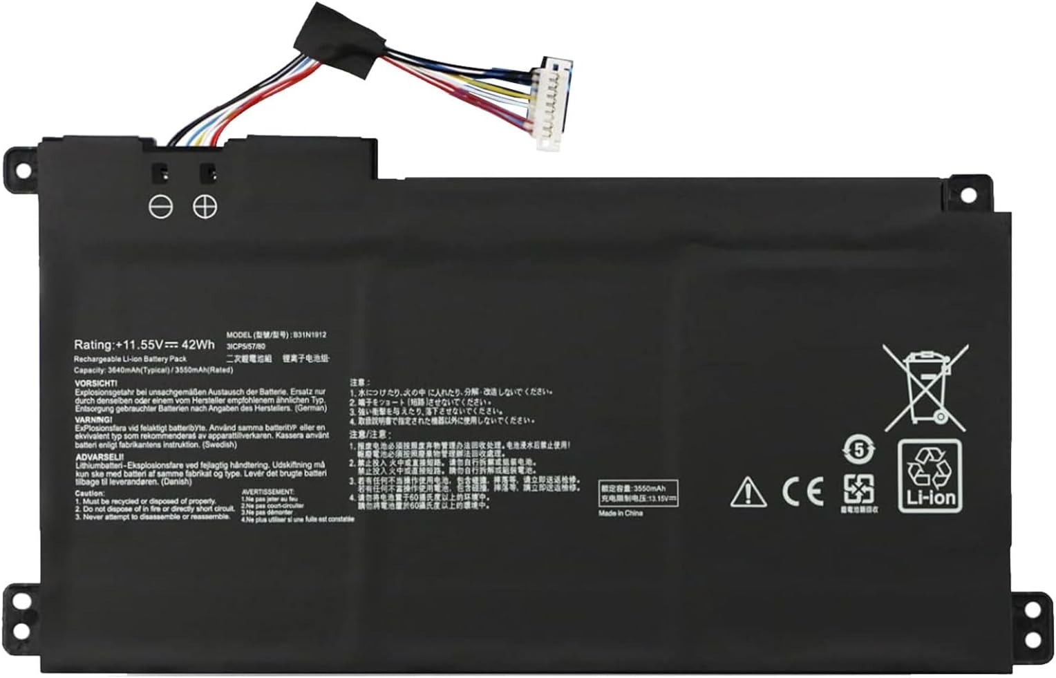 Amazon.com: C21N1347 Laptop Battery for Asus X554L X555 X555L X555LA ...
