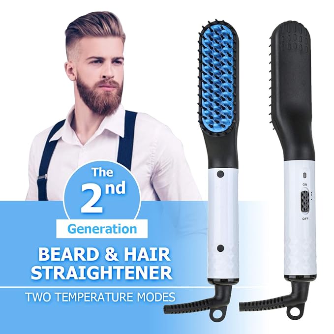 Amazon.com : Beard Straightener Comb Brush Multifunctional Hair Styler ...