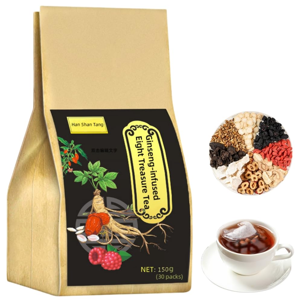 Amazon.com : Ginseng-infused Eight Treasure Tea - Han Shan Tang Tea ...