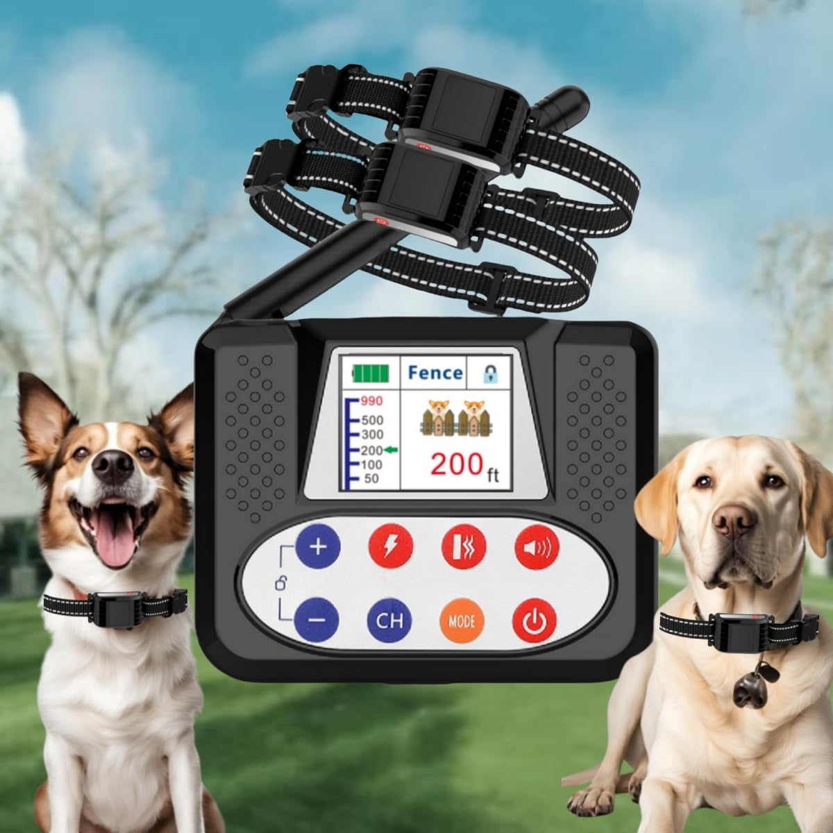 Wireless Dog Fence For Large Dogs SPOTON FENCE Wireless GPS Dog Fence