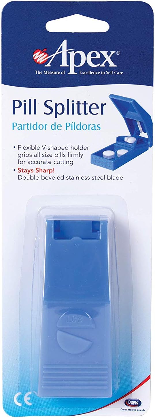 Amazon.com: Apex Pill Splitter 1 ea ( Pack of 3) : Health & Household