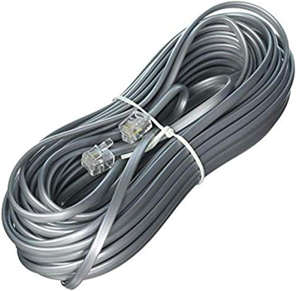 Monoprice 100935RJ11 6P4C Straight Landline Telephone Cable, 50' for ...