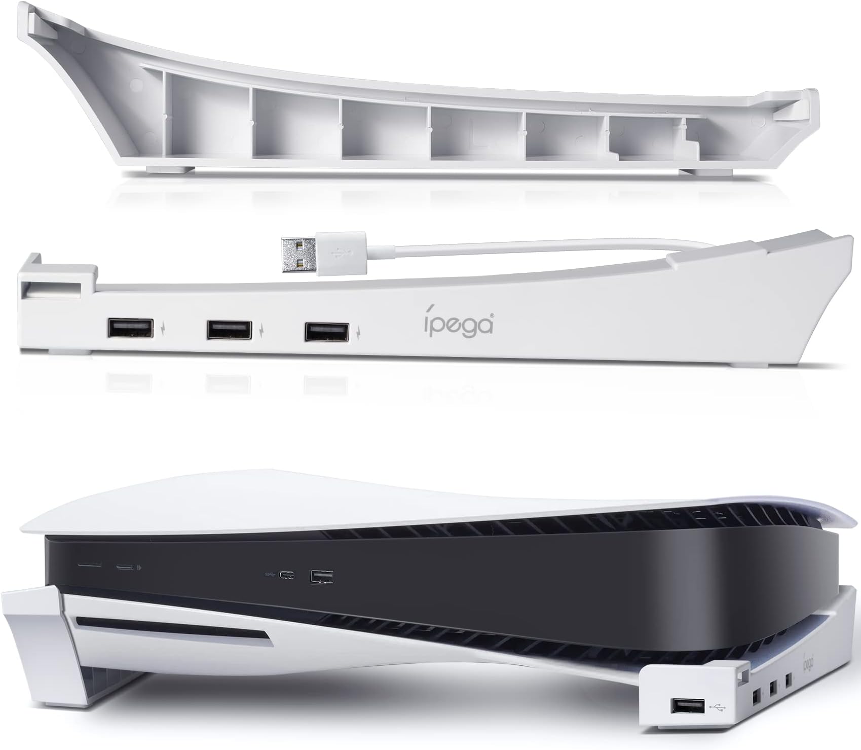 Amazon.com: Sedicoca Horizontal Stand for PS5 with 4 USB Extension ...