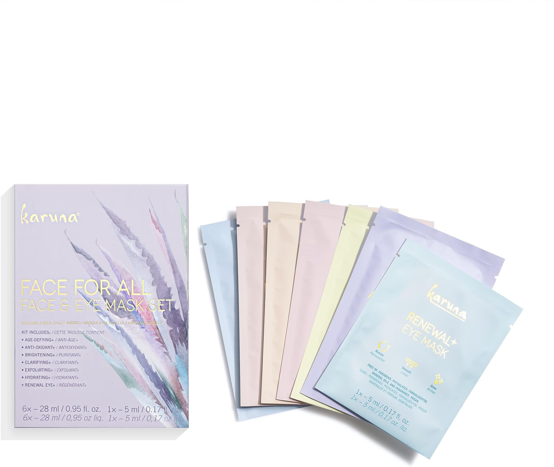 Amazon.com : Karuna Skin - Face for All Eye & Face Mask Sets,Complete ...