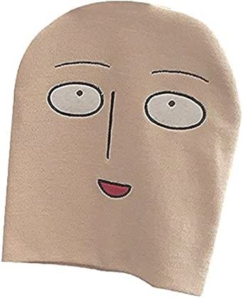 Saitama Face Bald Head Beanie Hat Beige at Amazon Men’s Clothing store