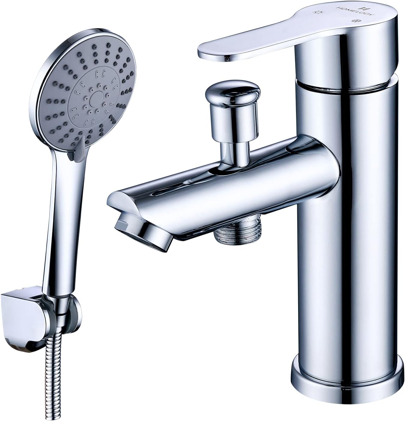 HOMELODY Wasserhahn Bad mit 2 Wasserstrahlarten,Waschtischarmatur aus ...