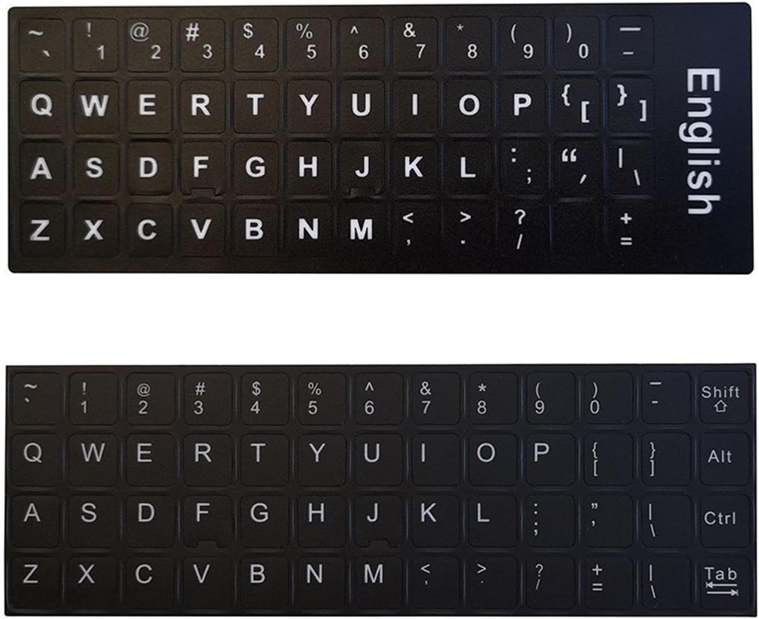 English Keyboard Stickers - UK English Letter Stickers, Black ...