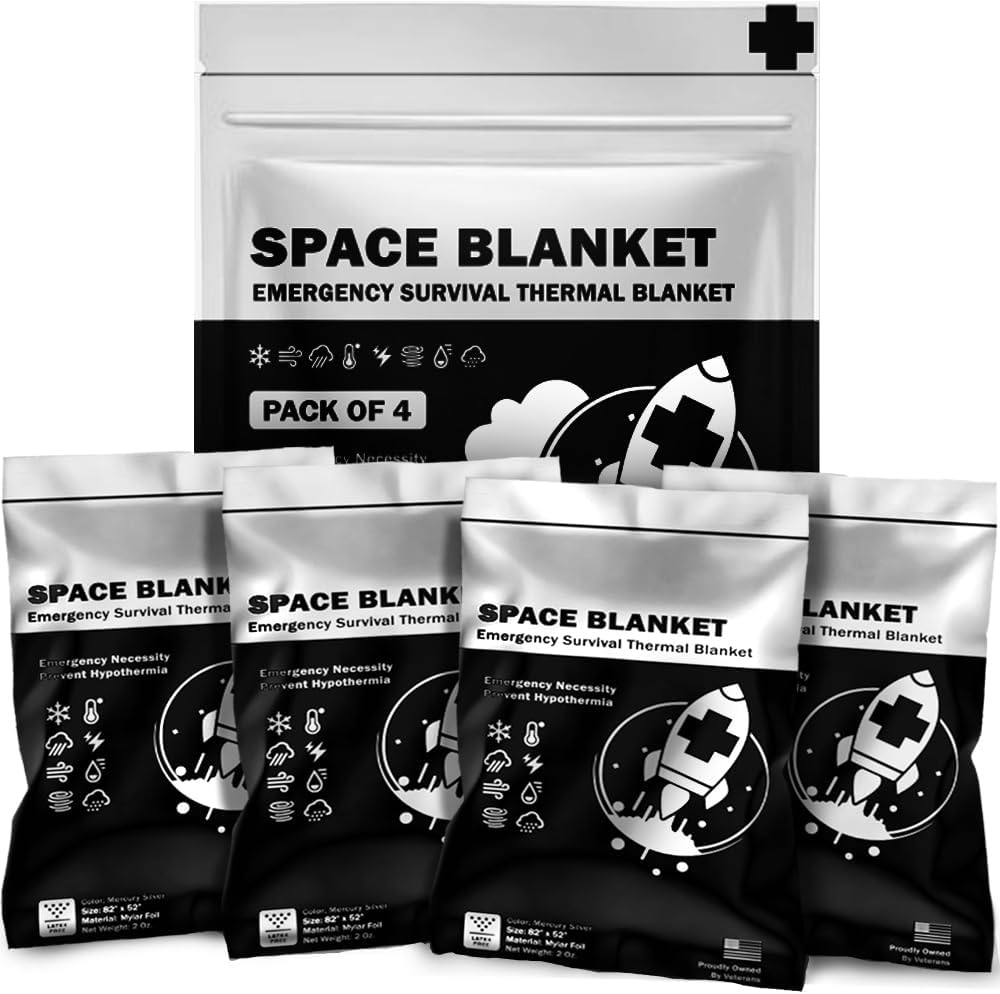 Amazon.com: Emergency Blankets Mylar Thermal Blanket,(10 Pack) of ...