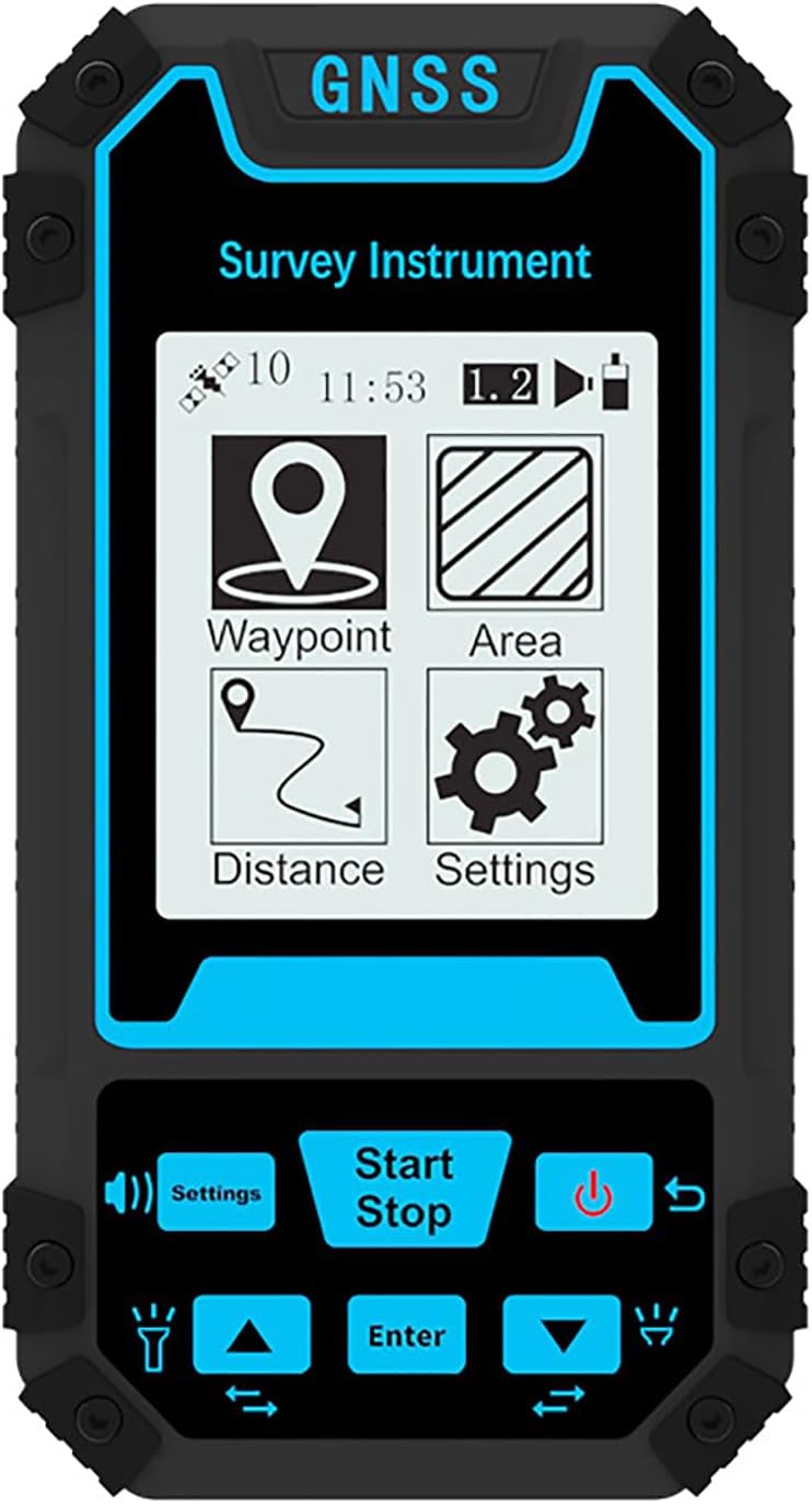GPS Land Meter, GPS Survey Equipment with 2.4'' LCD Screen, Built-in ...