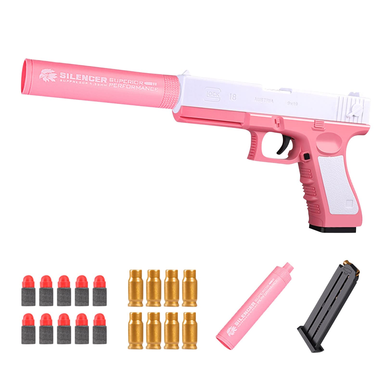 Buy Outdoor Toys Classic Pistol Glock and M1911 Soft Bullet Toy - 1:1 ...