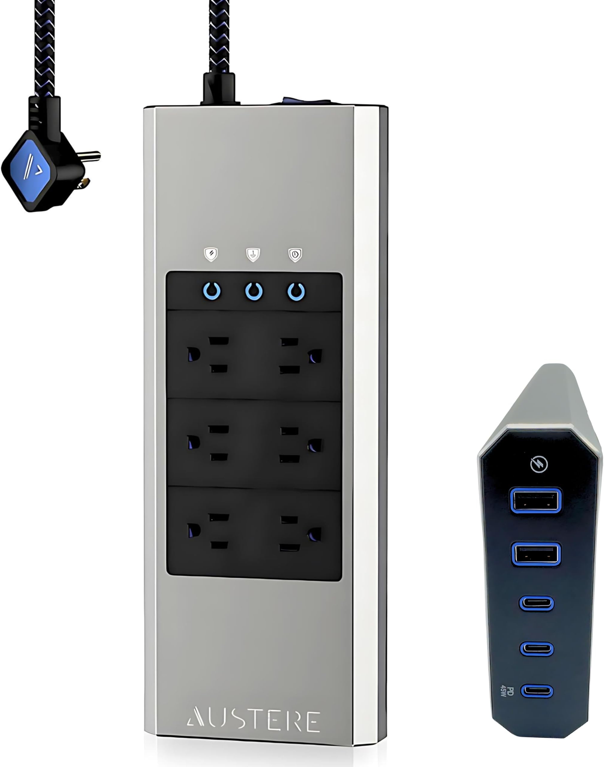 Amazon.com: Austere V Series Outlet Extender Wall Charger, 4 Outlets ...