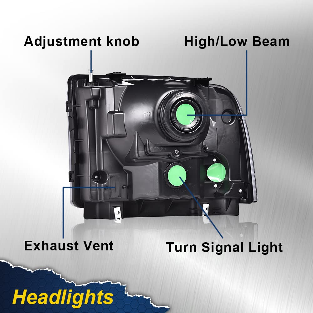 Snapklik.com : CHEDA Headlights Assembly, Compatible