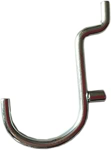 Amazon.com: Lauri Shop 1 Inch Metal Pegboard Hook - Jumbo J Hook Metal ...