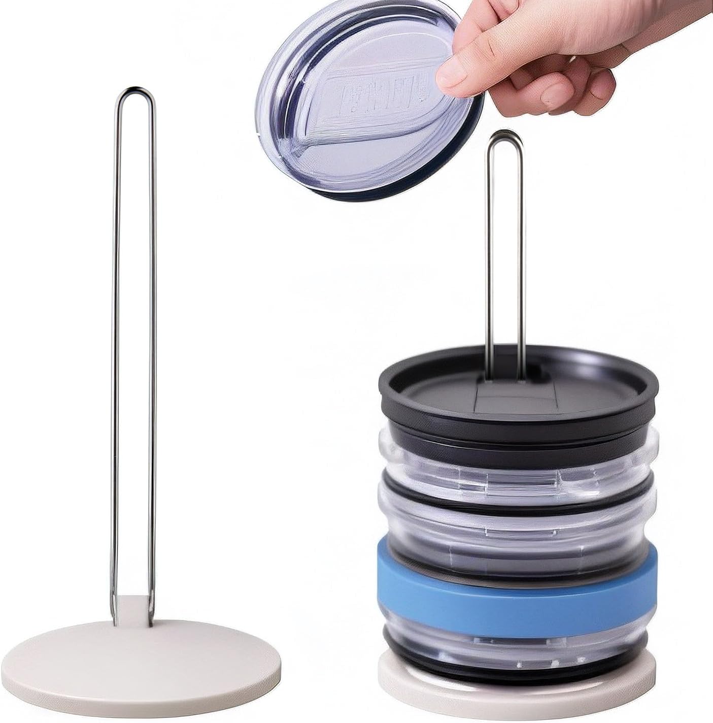 Amazon.com: Tumbler Lid Organizer for Kitchen Storage & Organization ...