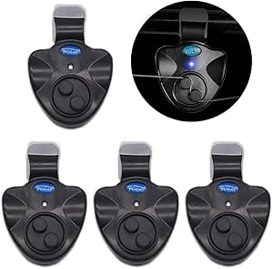 Amazon.com: AYUMN 4pcs Electronic Fishing Bite Alarm with Sound LED ...