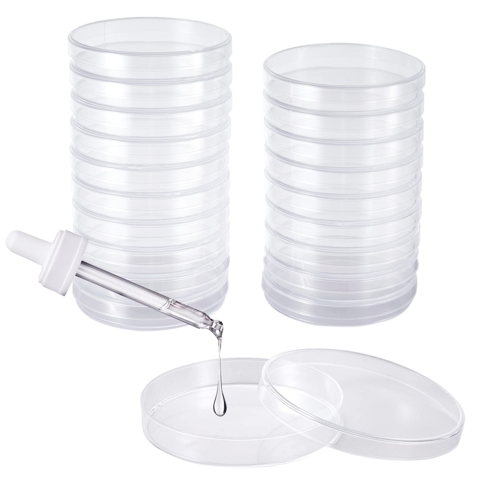 Snapklik.com : Anjetan Thickened Plastic Sterile Lab Petri Dishes