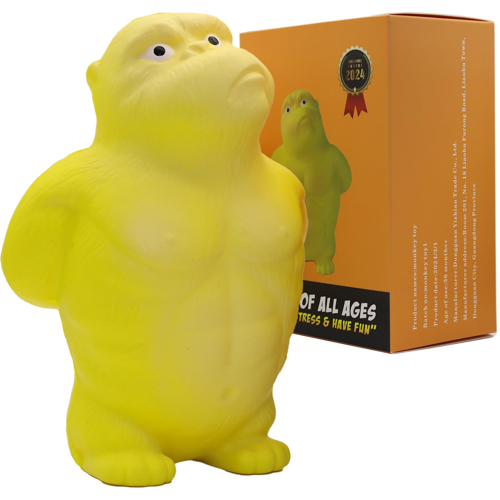 Amazon.com: Squishy Monkey Decompress and Stretch Gorilla Stress Relief ...